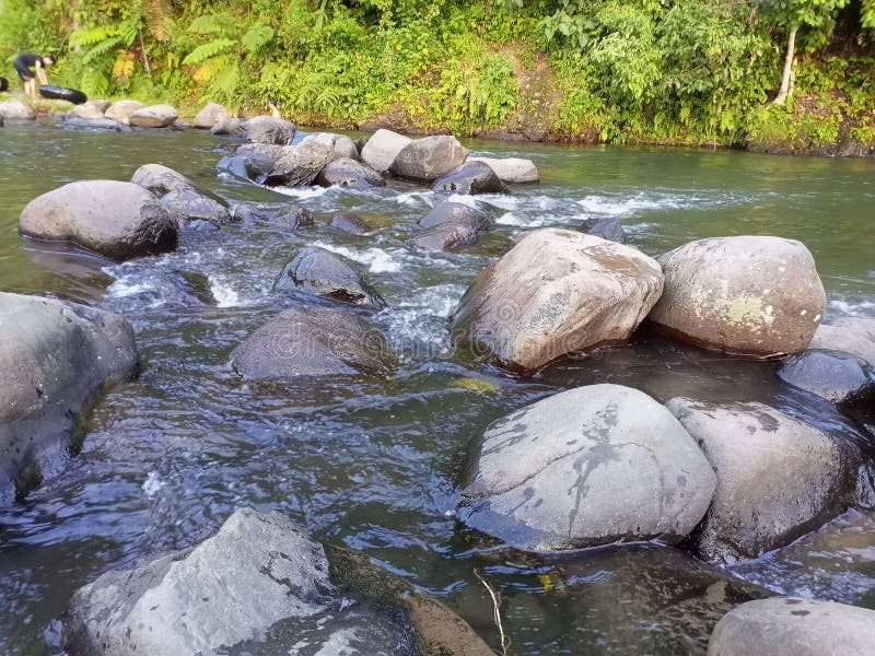 Stone river stock image. Image of sungai, stone, rive - 264768035