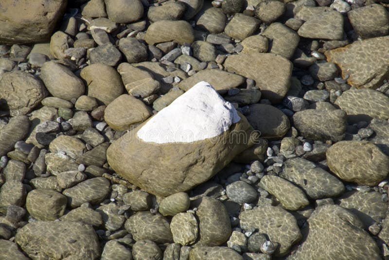 Stone in the river stock image. Image of view, scene - 19132343