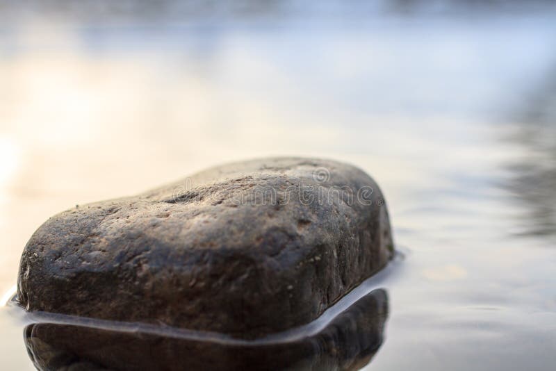 Stone in a river stock image. Image of spirit, abstract - 28902941