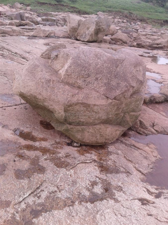 Stone in the river natural stock photo. Image of pahad - 155330820