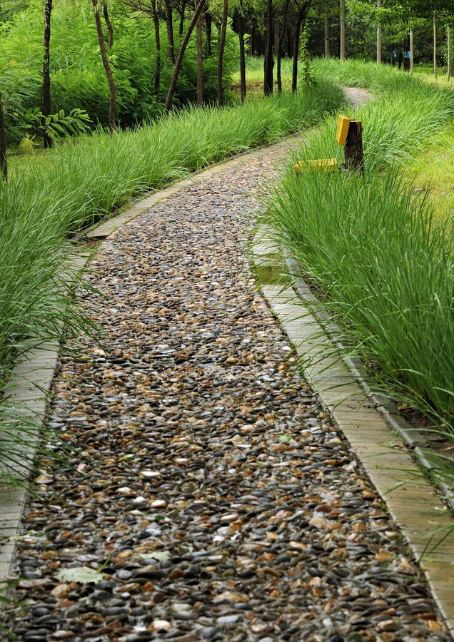 Stone road stock image. Image of leaf, oval, stones, quiet - 28727847