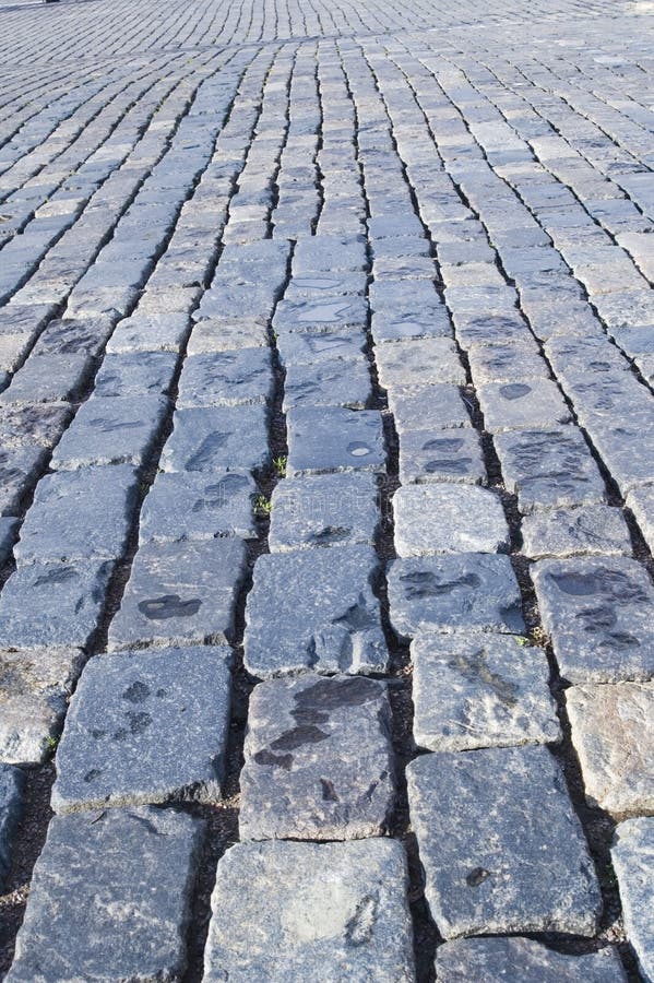 Coblestone Path in Summer Suns Stock Photo - Image of grass, turn: 1178302