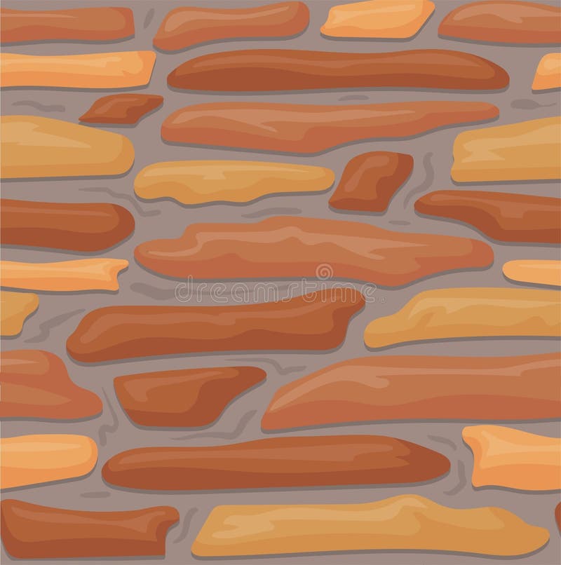 Stone Road Tile. Seamless Game Texture Stock Vector - Illustration of ...