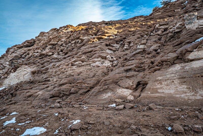 Stone rock in the Andes stock image. Image of tourism - 252273225