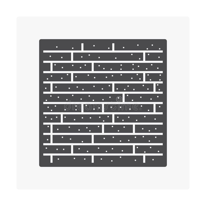 Stone or Rock Brick Block Wall Vector Icon Design, Material for ...