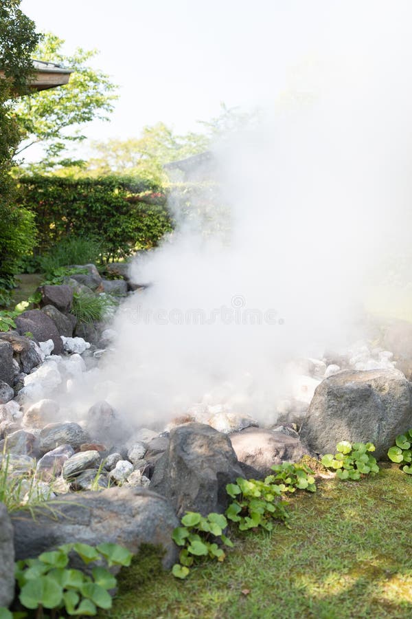 Stone or Rock with Hell Hot Springs Located at Active Volcano Mountain ...
