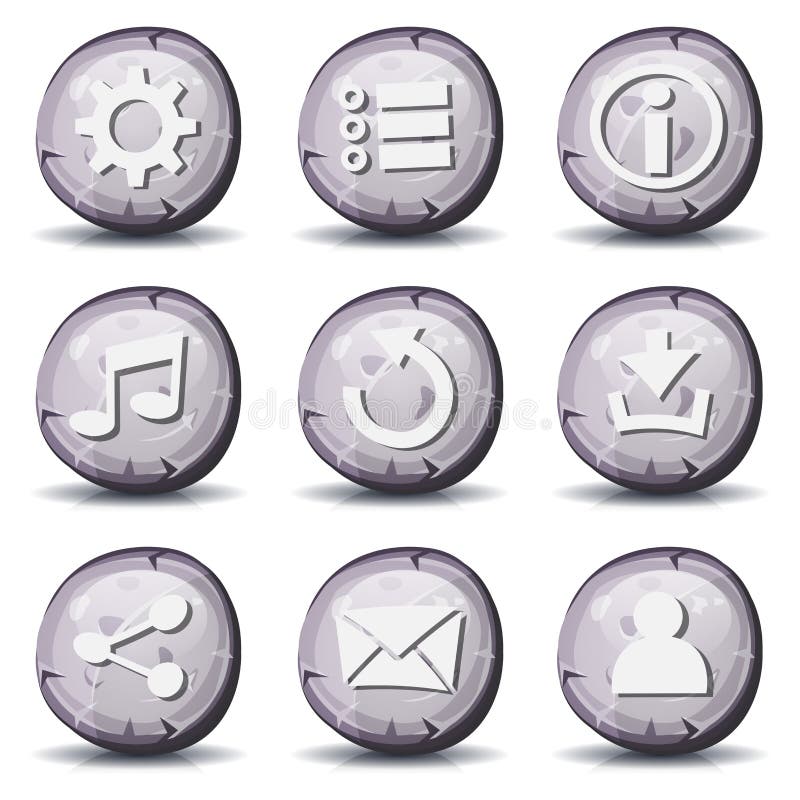 Cartoon Game Over Icon for Ui Game Stock Vector - Illustration of ...