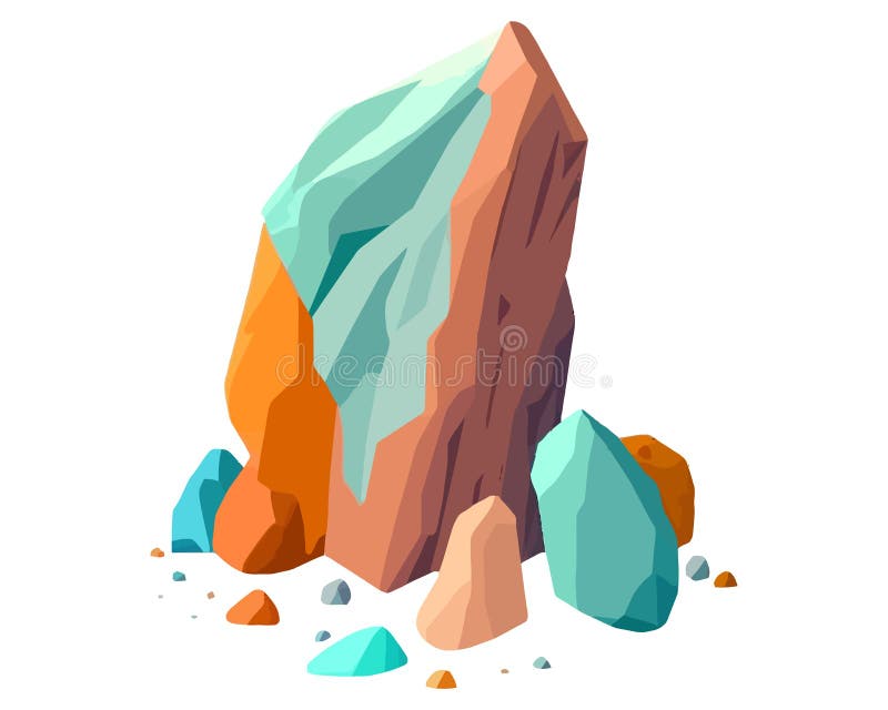 Cartoon Pebbles Mountain Stock Illustrations – 63 Cartoon Pebbles ...