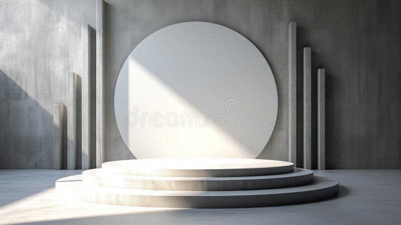 Stone Rock Podium for Display Product. Background for Product Branding ...