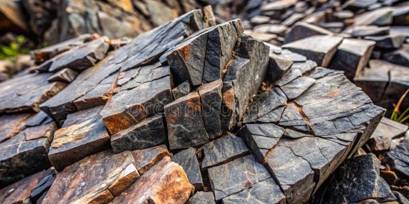 Stone Rock Texture with Cracks and Crumbles Stock Illustration ...