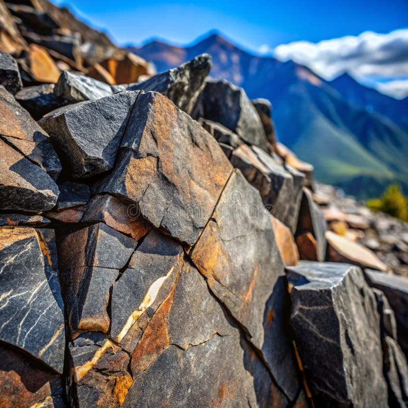 Stone Rock Texture with Cracks and Crumbles Stock Illustration ...