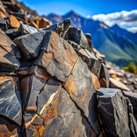 Stone Rock Texture with Cracks and Crumbles Stock Illustration ...