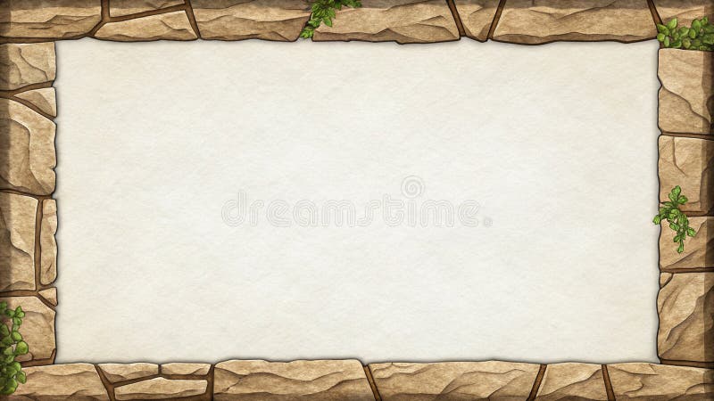 Stone Rock Border Paper Texture Natural and Rugged Stock Illustration ...