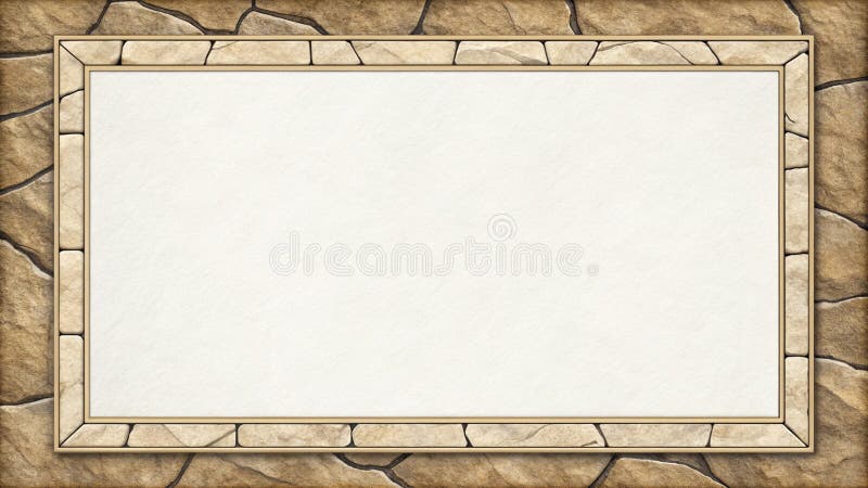 Stone Rock Border Paper Texture Natural and Rugged Stock Illustration ...