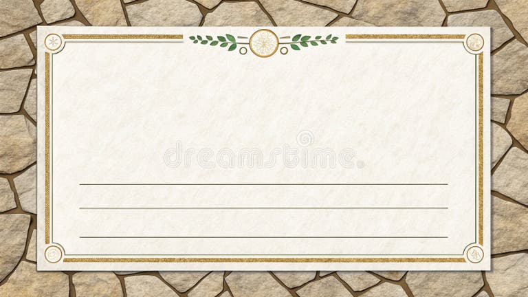 Stone Rock Border Paper Texture Natural and Rugged Stock Illustration ...