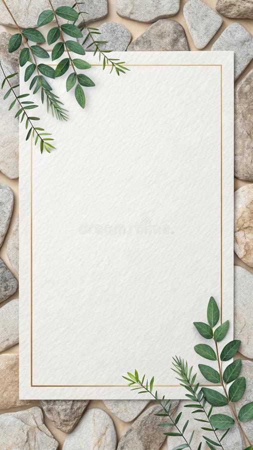 Stone Rock Border Paper Texture Natural and Rugged Stock Illustration ...