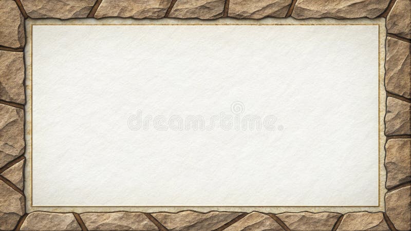 Stone Rock Border Paper Texture Natural and Rugged Stock Illustration ...