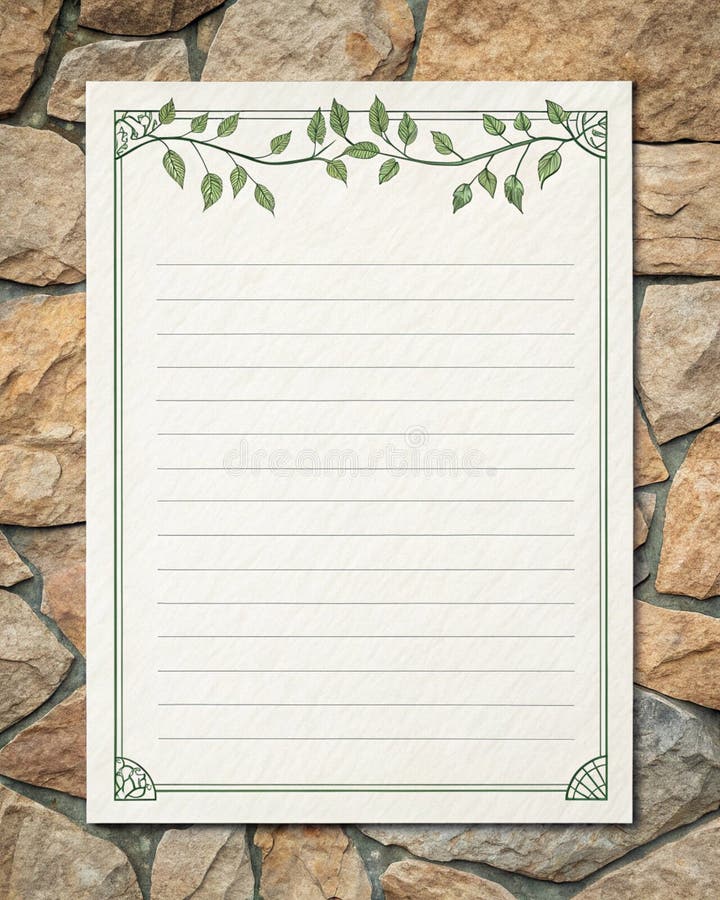 Stone Rock Border Paper Texture Natural and Rugged Stock Illustration ...