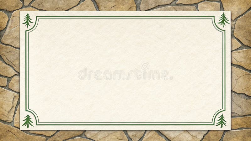 Stone Rock Border Paper Texture Natural and Rugged Stock Illustration ...