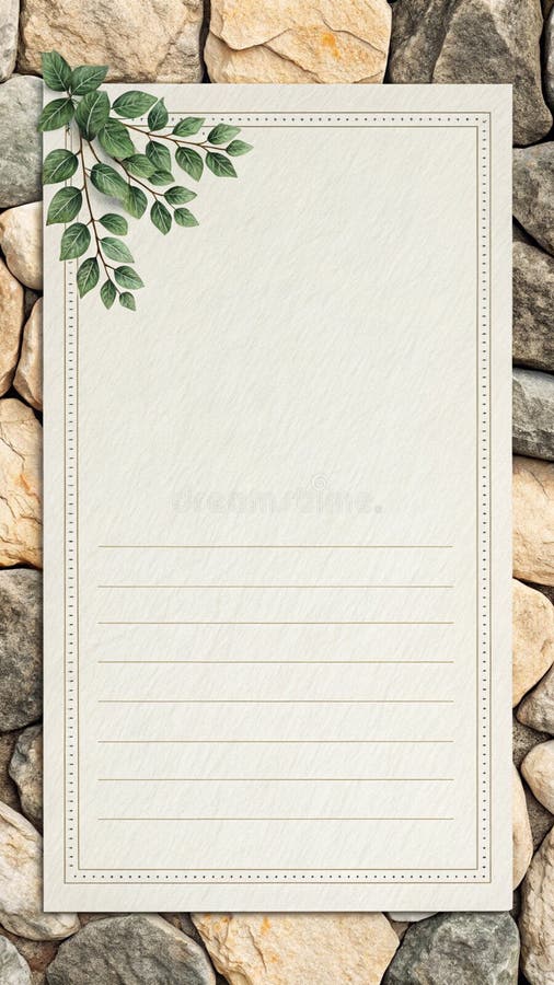 Stone Rock Border Paper Texture Natural and Rugged Stock Illustration ...