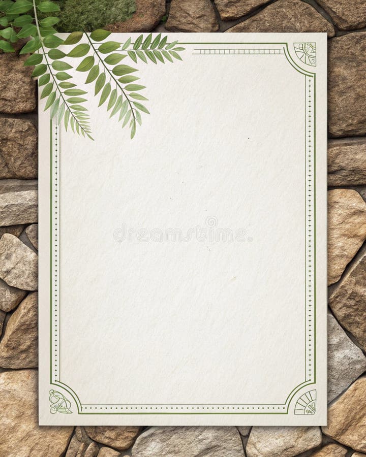 Stone Rock Border Paper Texture Natural and Rugged Stock Illustration ...