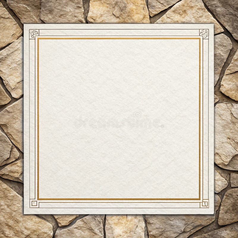 Stone Rock Border Paper Texture Natural and Rugged Stock Illustration ...