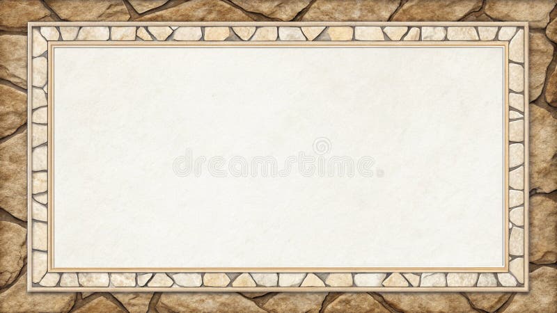 Stone Rock Border Paper Texture Natural and Rugged Stock Illustration ...