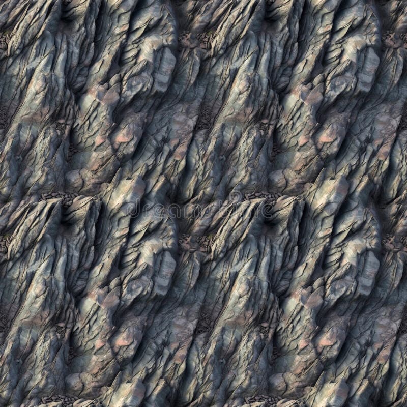 Stone Rock Texture of Wall Seamless Pattern Design. Surface Rock Gray ...