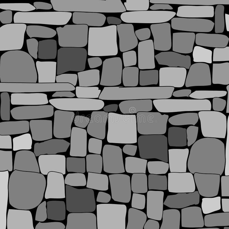 Stone Rock Wall Background. Vector Stock Vector - Illustration of rock ...