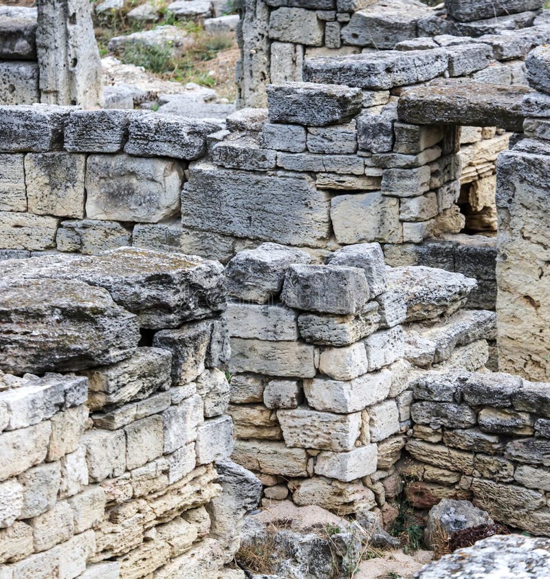 Stone Ruins from Old Walls As an Abstract Background Stock Photo ...