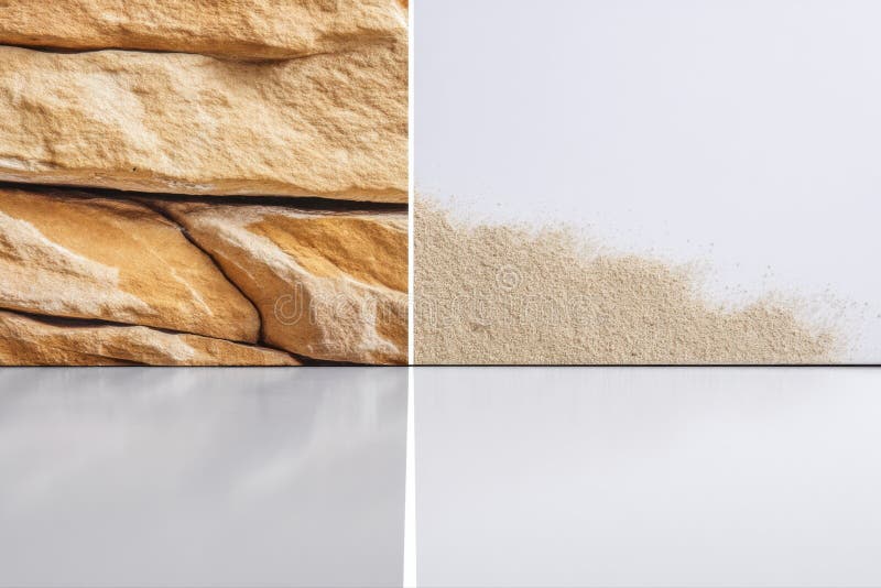 Stone and Sand Texture Contrast: a Natural Composition Captured in a ...