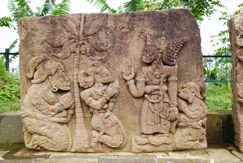 Stone Sculpture and Relief in Sukuh Temple Editorial Stock Image ...