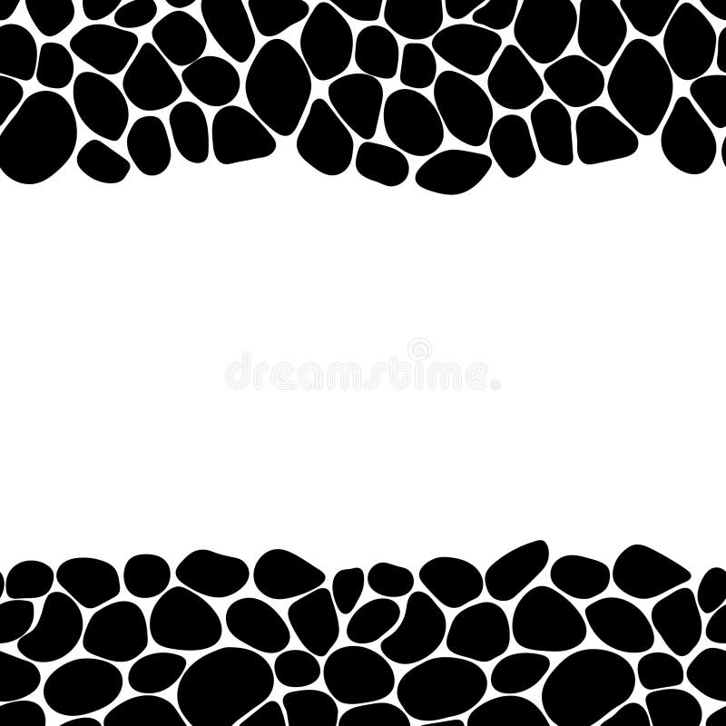 Pebble, Paving and Cobble Stones Vector Set. Smooth Paving Elements ...