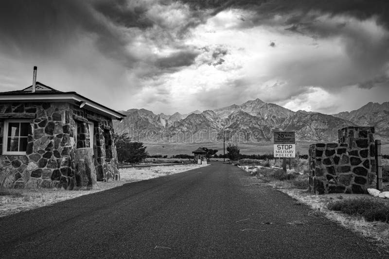 Entrance Sentry Post stock image. Image of white, gate - 330098925