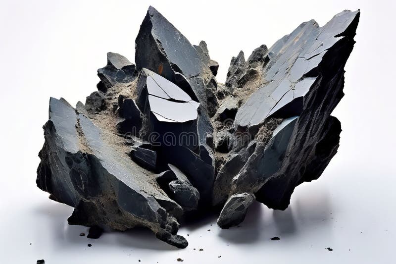 Stone Shard Splattera Splatter that Forms a Mass of Shattered St Stock ...