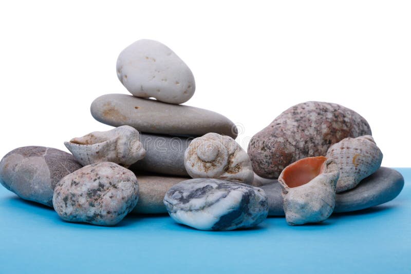 Stone and shells stock image. Image of simplicity, nature - 16355887