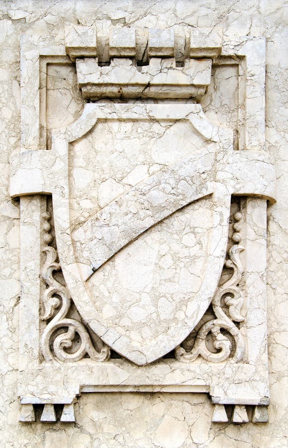 Stone shield stock image. Image of stonework, design - 19133899