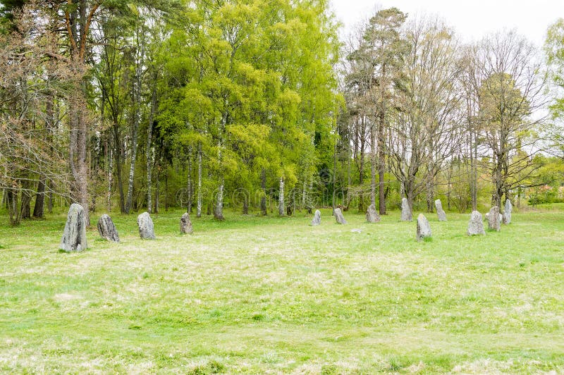 Stone ship in the sea stock image. Image of sunset, clouds - 82818571