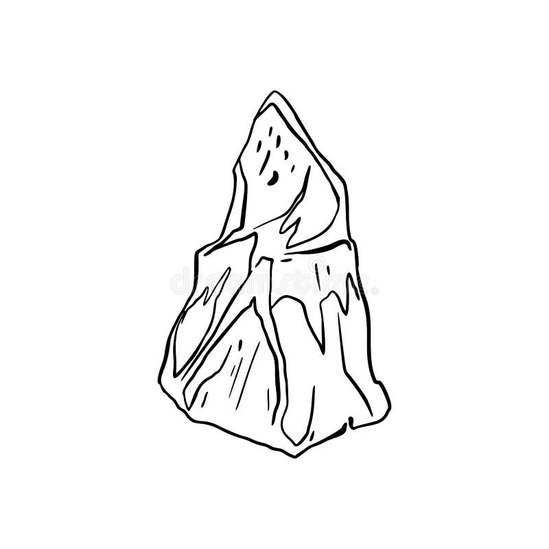 Stone Sketch Vector Illustration Hand Draw Stock Illustration ...