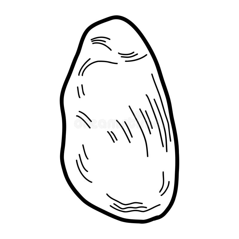 Stone Sketch. Vector Illustration in the Style of a Doodle Stock Vector ...