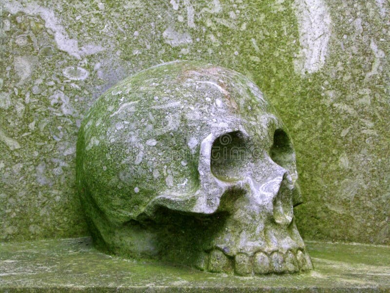Skull and Cross Bones Tomb Stone Stock Photo - Image of twenty, grave ...