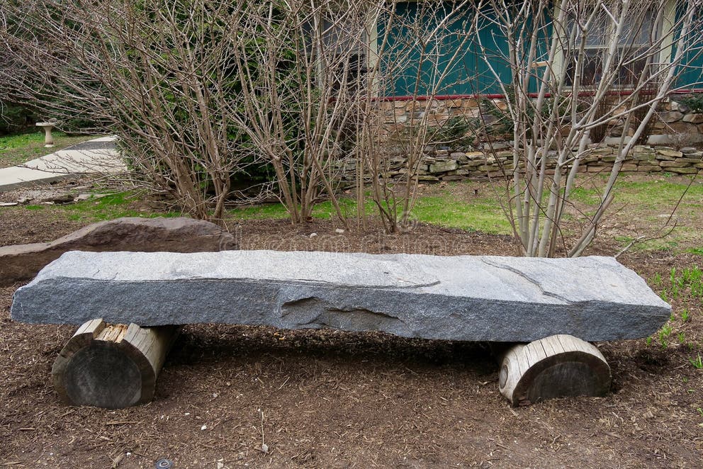 Stone Slab Bench stock image. Image of natural, bench - 76428881