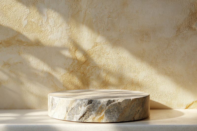 A Stone Slab Sitting on Top of a Table, Perfect for Decorative or ...