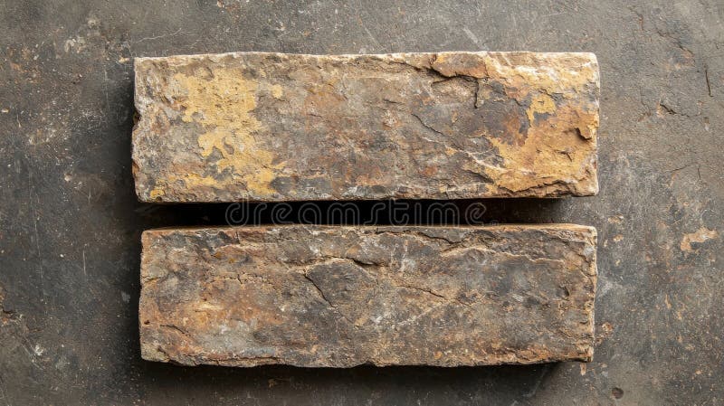 A Stone Slab, Weathered Over Time, Showing Shades of Gray and Rusty ...