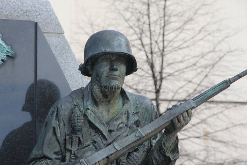 Stone Soldier stock image. Image of memorial, sculpture - 51789671