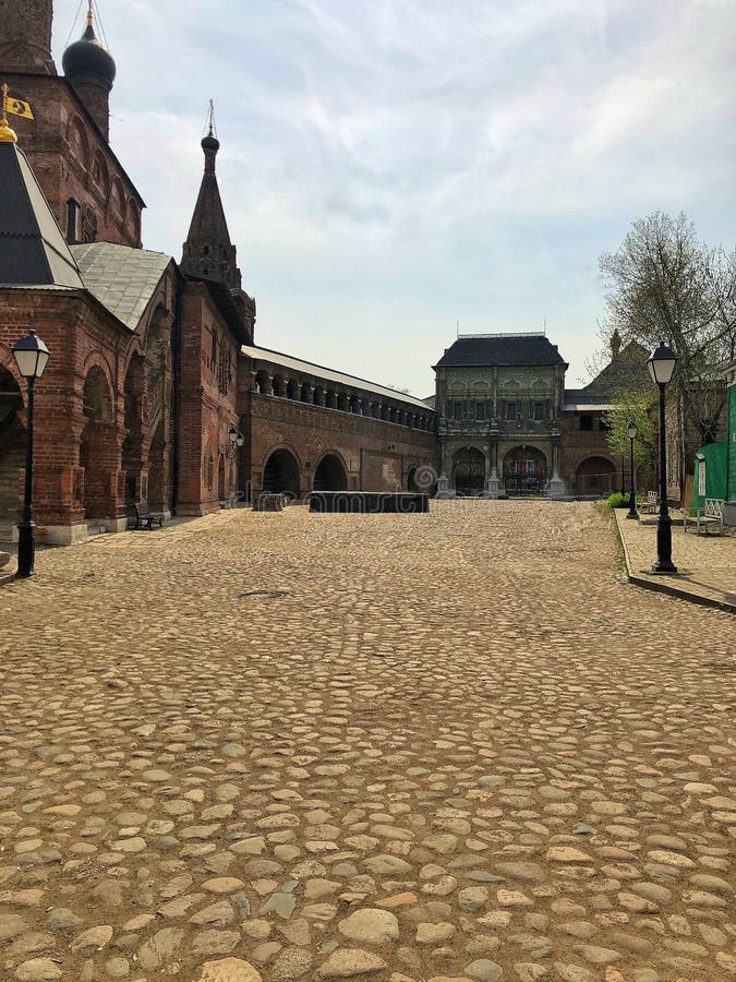 Stone Square in the Temple or Monastery Stock Photo - Image of ...