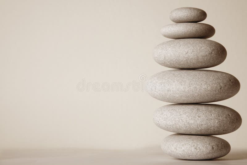 Stone Stack stock photo. Image of stone, simple, sepia - 10932314
