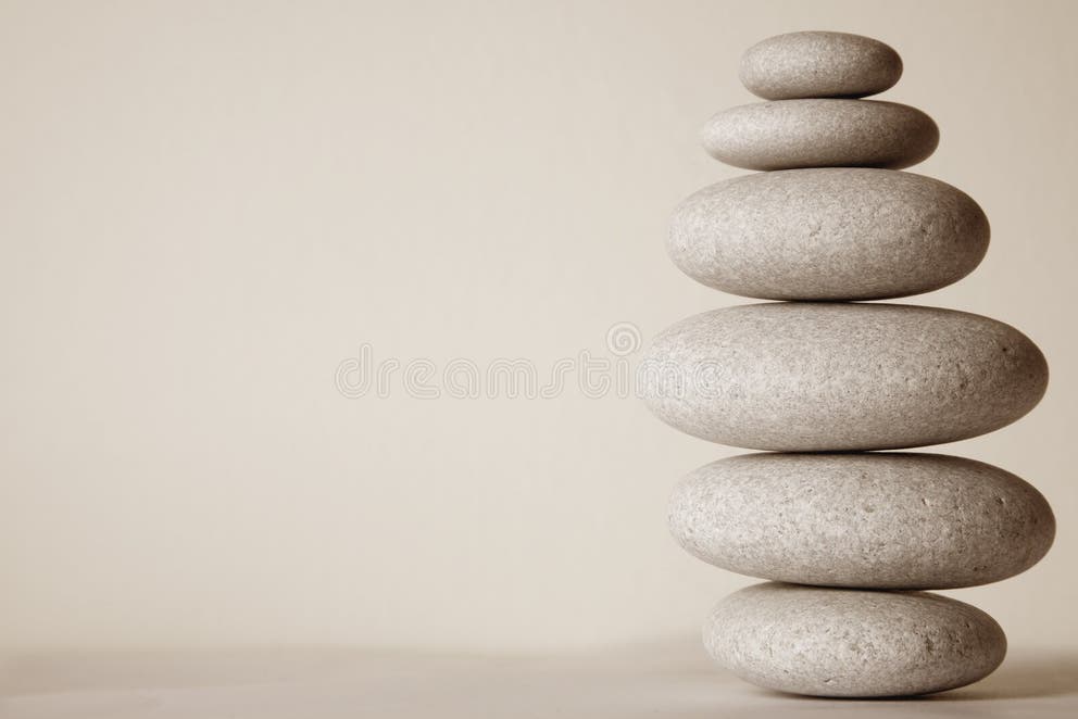 Stone Stack stock photo. Image of stone, simple, sepia - 10932314