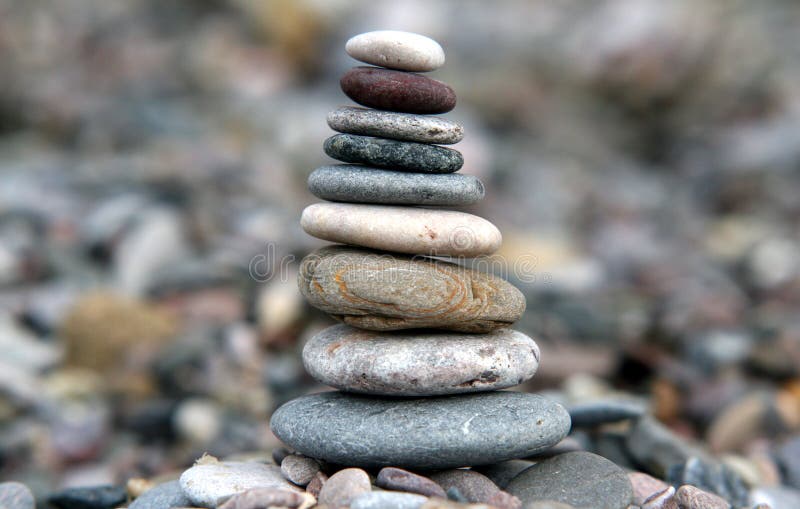 Stone stack stock image. Image of stack, tower, stones - 12292981