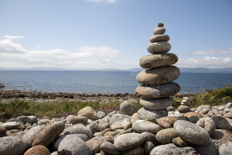 Stone Stack stock photo. Image of drumadoom, environment - 15845408